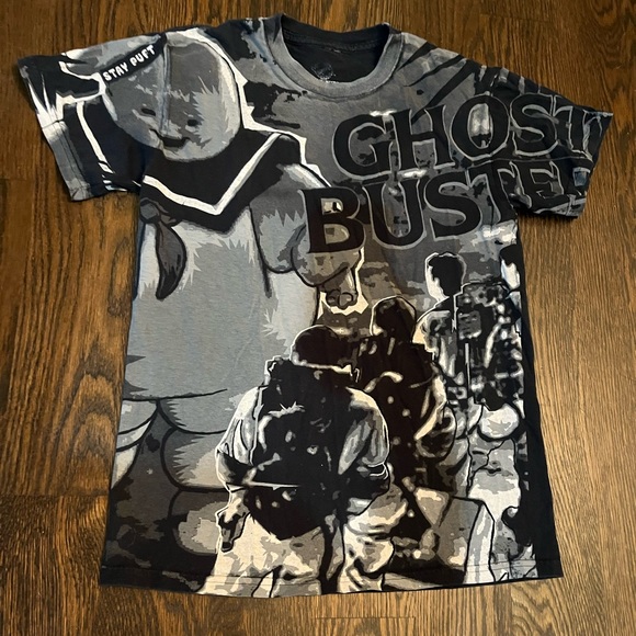 ghostbusters | Shirts | Ghost Busters Mens Small Graffiti Graphic Stay ...